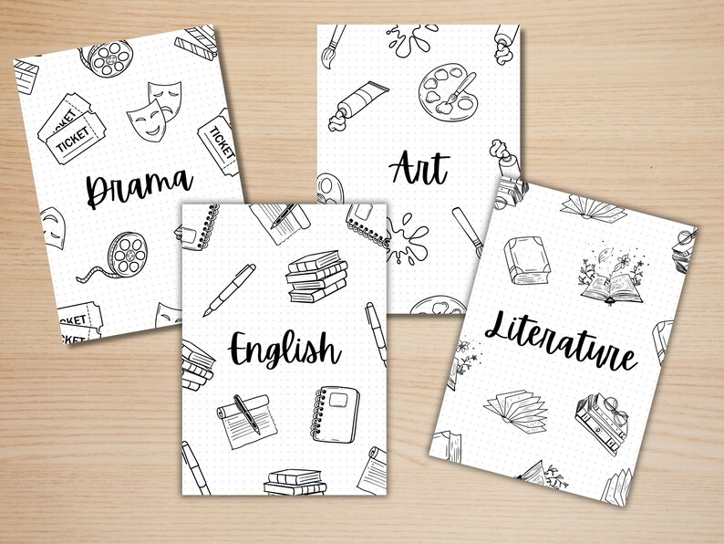 Subject Cover Pages - PRINTABLE Cover Page - Subject Binder Cover Page ...