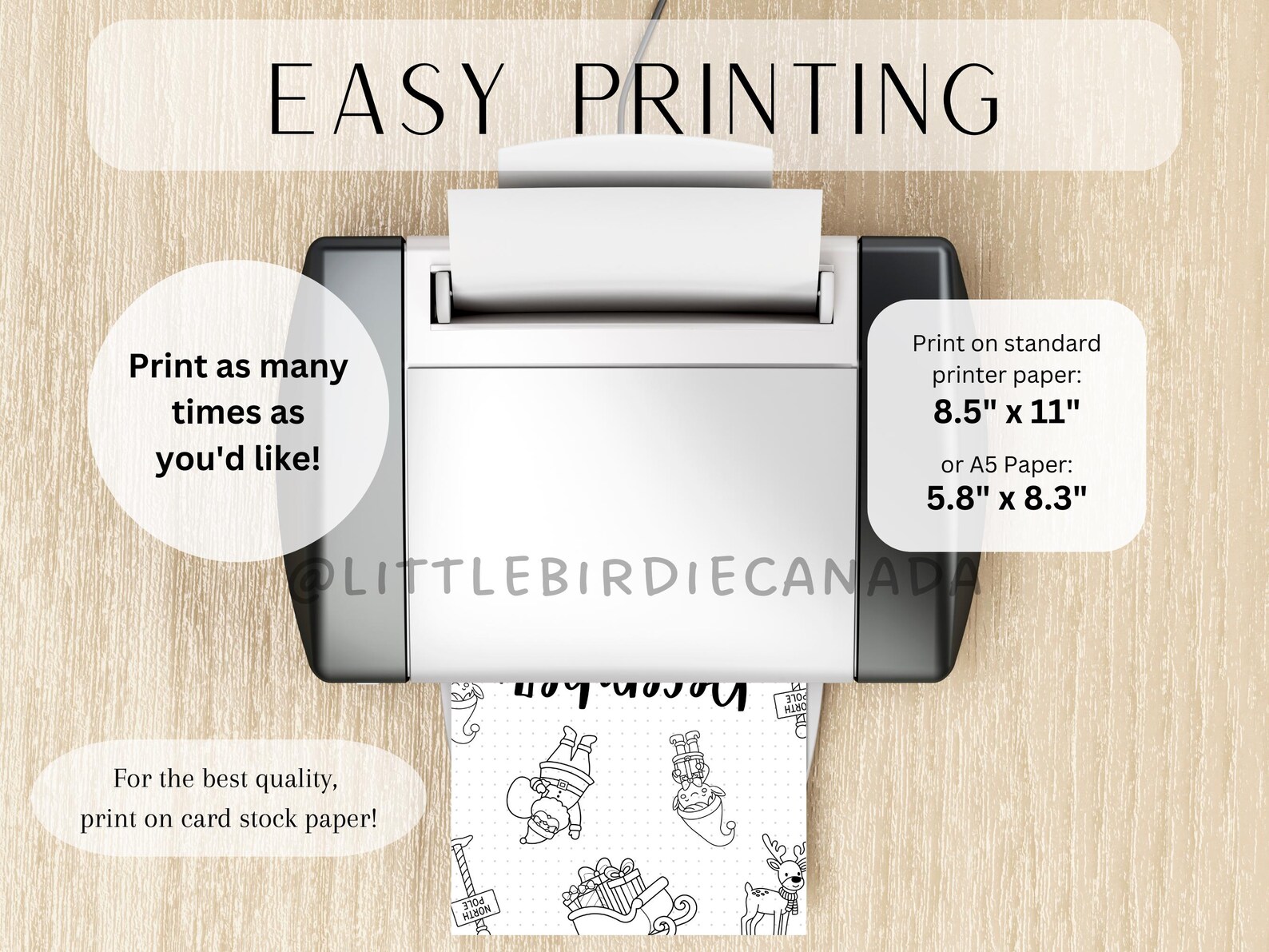 December Title Page and Calendar - PRINTABLE Calendar - North Pole ...