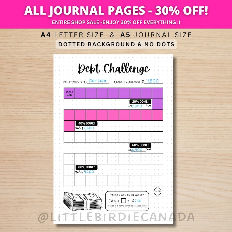 Debt Tracker Pages - Etsy UK