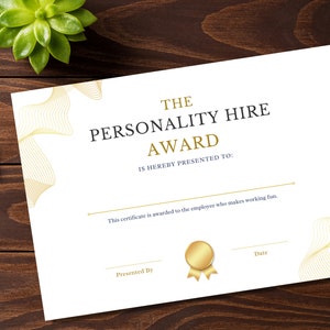 30 Funny Office Awards - Funny Employee Award - Work Award - Coworker ...
