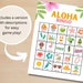 Aloha Bingo Cards Hawaiian Bingo Luau Bingo Luau Party Games Luau ...