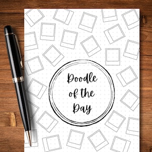 Polaroid Doodle of the Day - PRINTABLE Journal Page - Planner Page ...