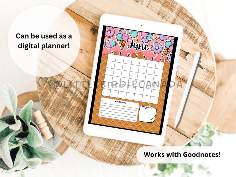 June Journal Bundle - Ice Cream - PRINTABLE Journal Pages - PRE ...