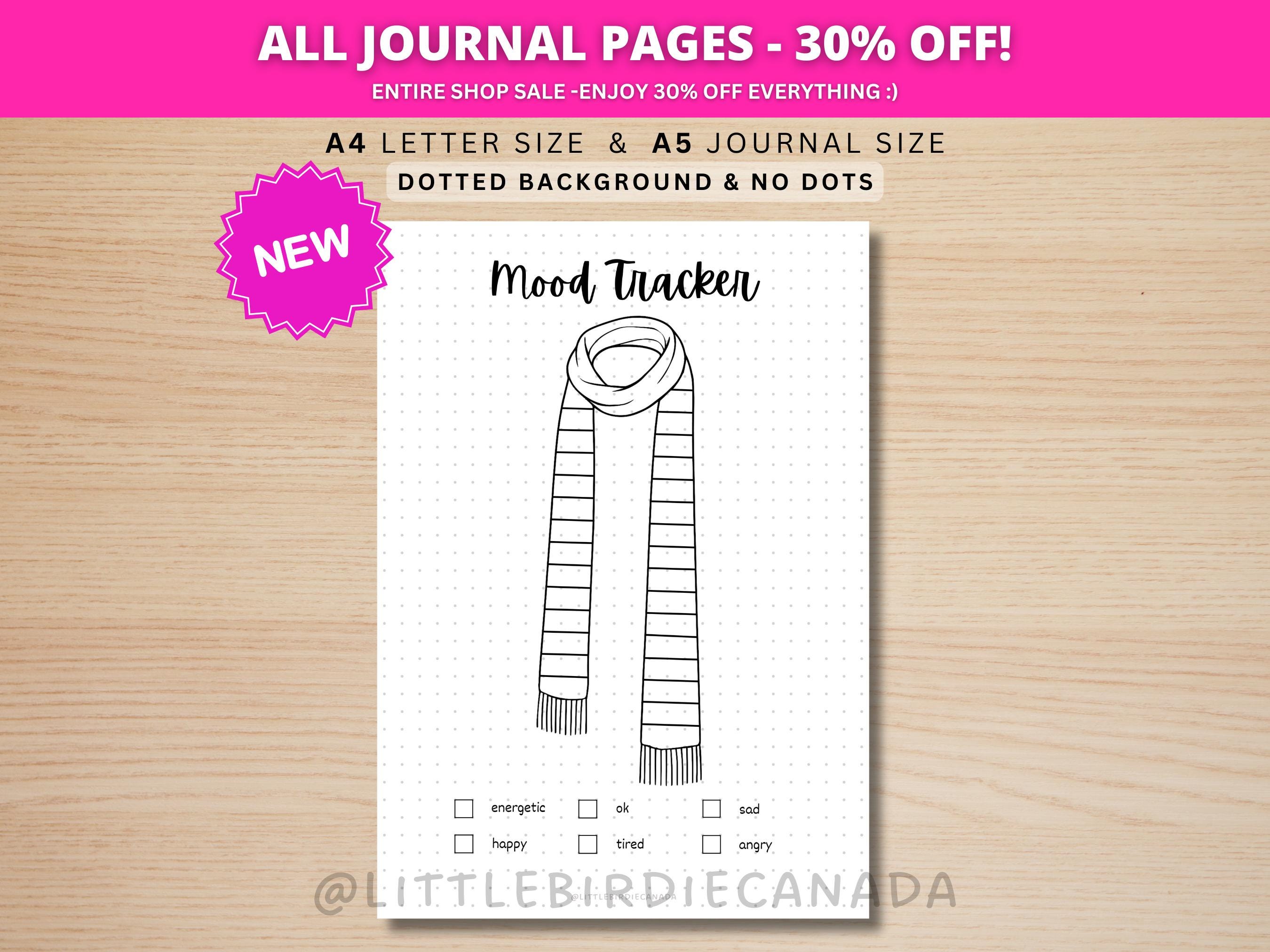 Scarf Mood Tracker - PRINTABLE Journal Page - Cozy Winter Theme ...
