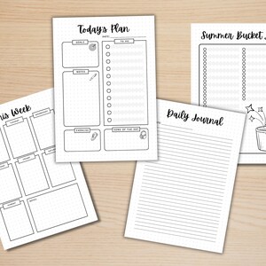 Summer Journal Bundle PRINTABLE Summer Planner 17 Journal Pages Summer ...