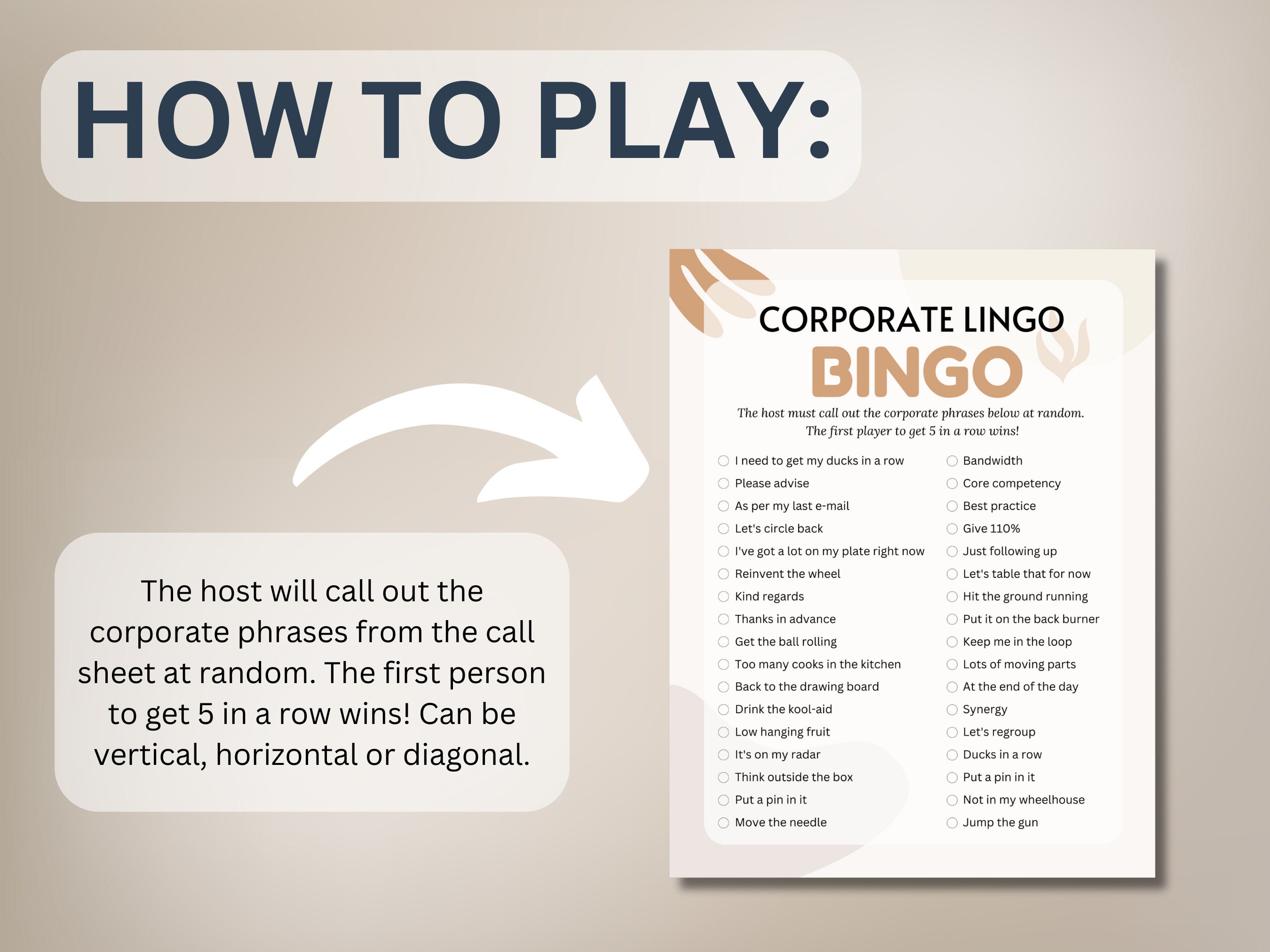 Corporate Lingo Bingo Work Bingo Networking Bingo Workplace - Etsy UK
