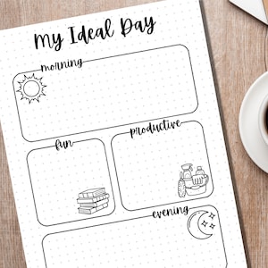 Routine Tracker - PRINTABLE Journal Page - Planner Page Template ...