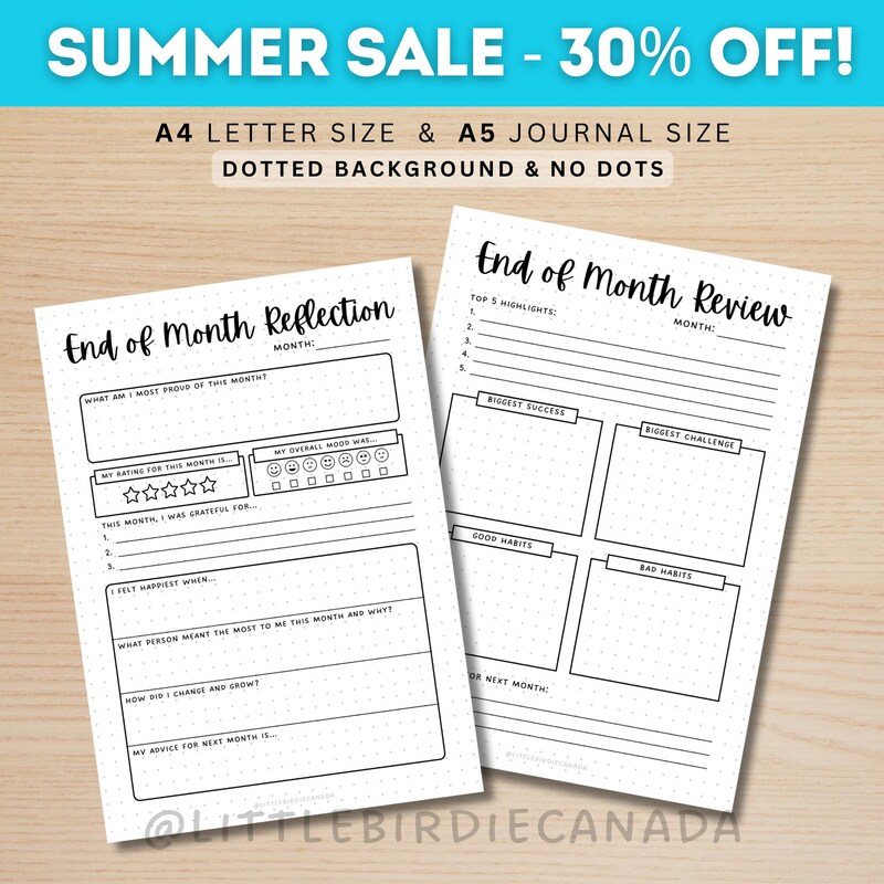 End of Month September - Etsy