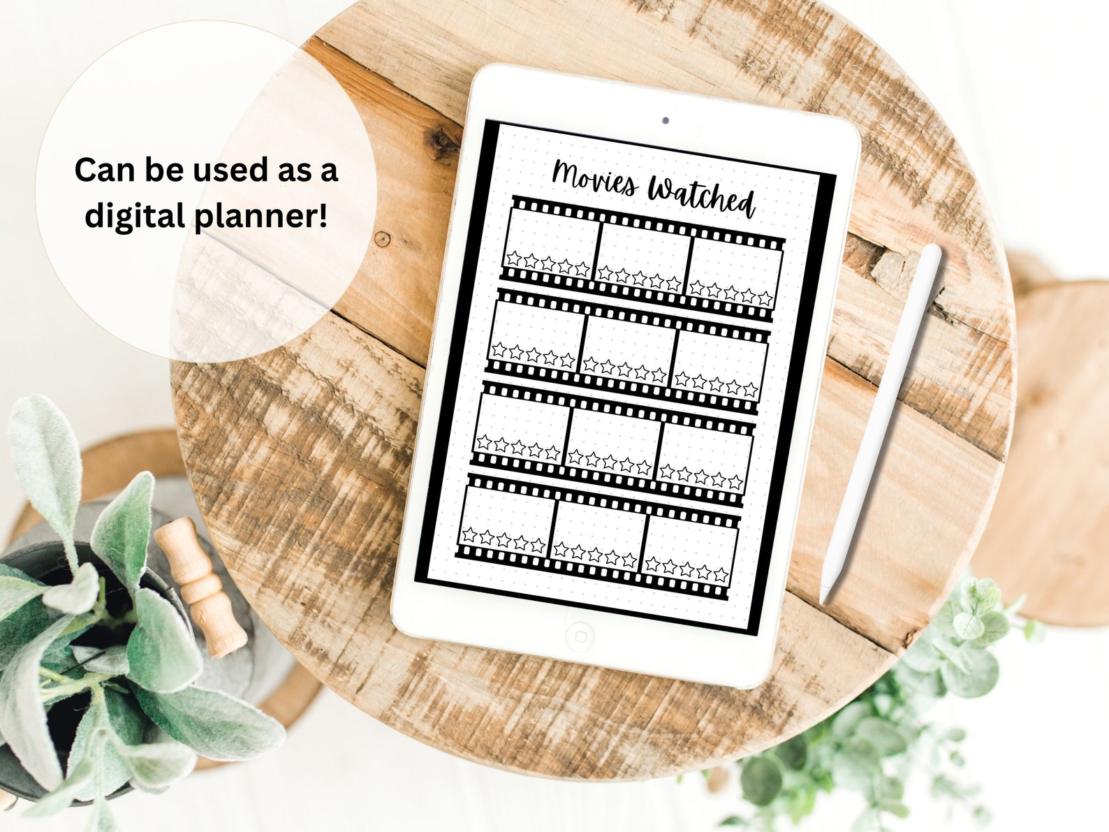 Movie Tracker - PRINTABLE Journal Page - Printable Planner Page - Track ...