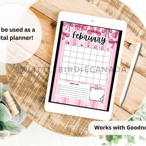 February Journal Bundle - Bows - PRINTABLE Journal Pages - PRE-COLOURED ...