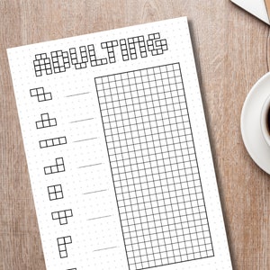 Adulting Tracker - PRINTABLE Journal Page - Monthly Tracker - Fun Habit ...