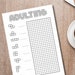 Adulting Tracker - PRINTABLE Journal Page - Monthly Tracker - Fun Habit ...