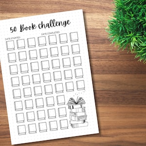 Reading Challenge Bundle - PRINTABLE Journal Page - Reading Tracker ...
