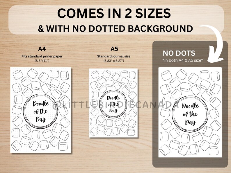 Marshmallow Doodle of the Day - PRINTABLE Journal Page - Camping Theme ...