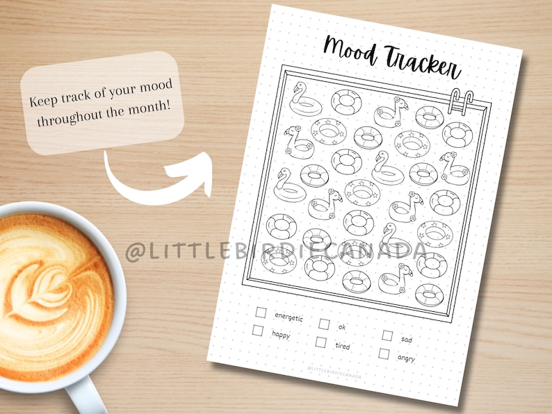 BIG Mood Tracker Bundle - PRINTABLE Journal Pages - Digital Planner ...