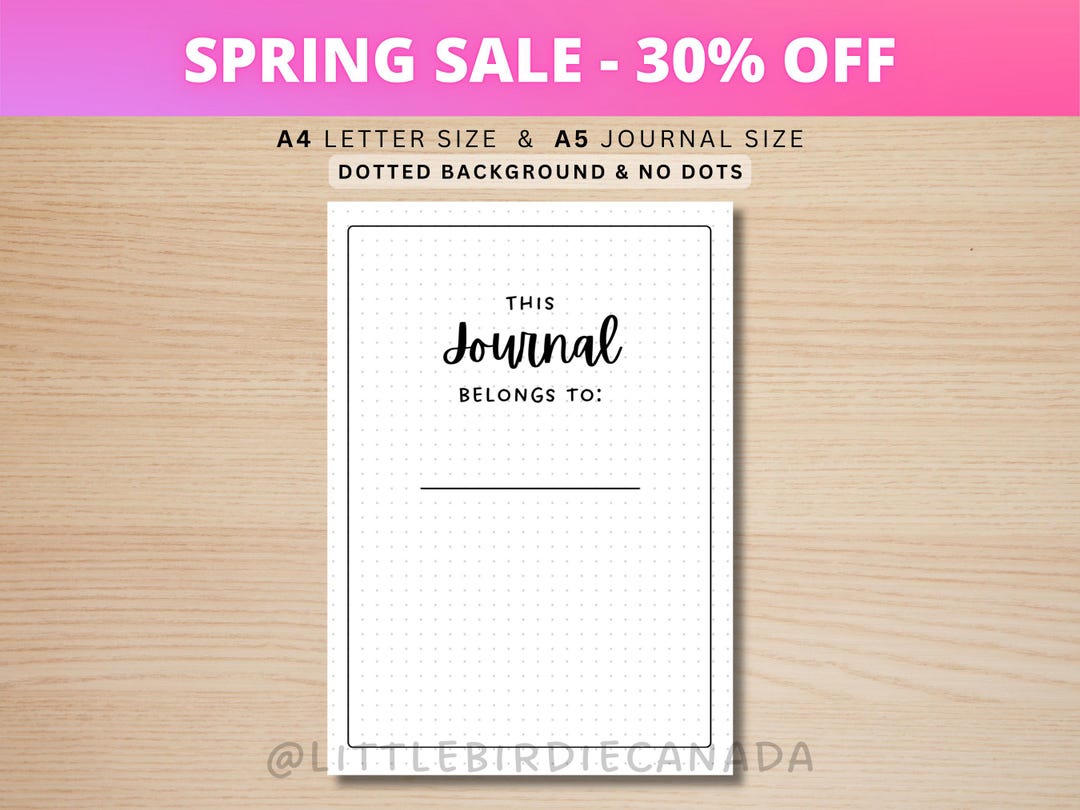 This Journal Belongs to - PRINTABLE Journal Page - Journal Title Page ...