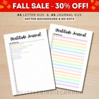 Daily Gratitude Journal Printable: Reflection Diary (PDF) - Etsy