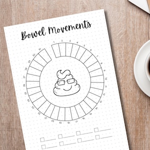 Bowel Movement Tracker - PRINTABLE Journal Page - Planner Page - Poop ...