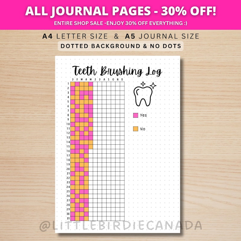 Dental Chart Planner - Etsy UK