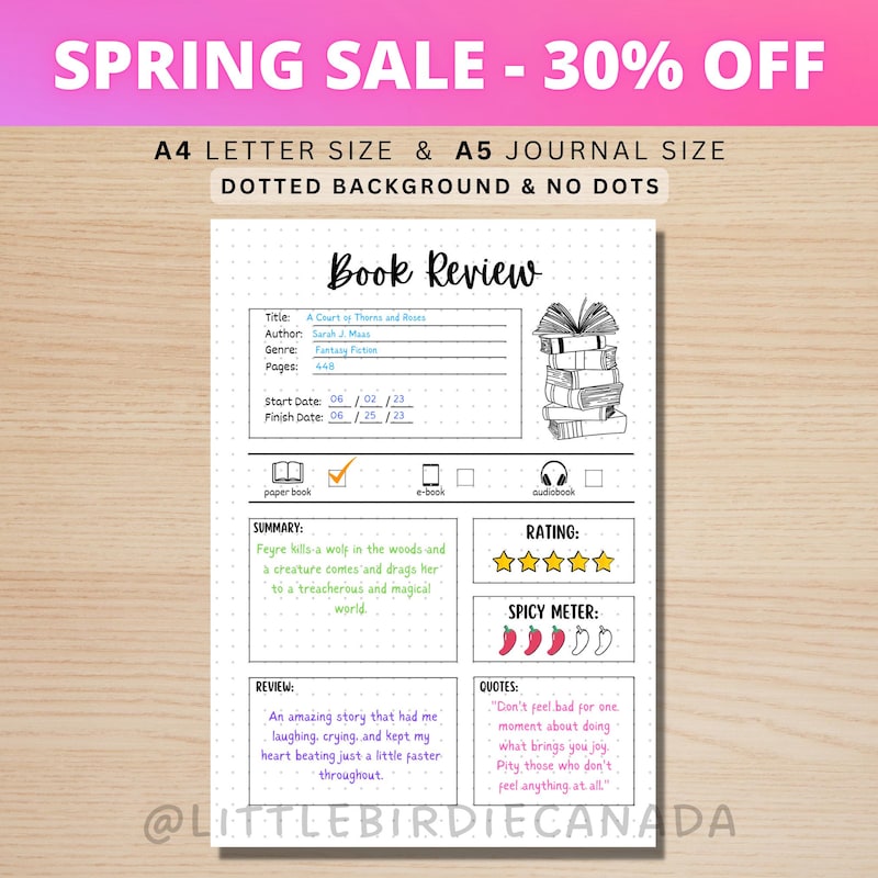 Book Journal - Etsy