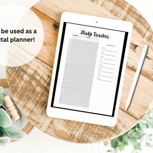 Study Tracker - PRINTABLE Journal Page - Student Journal - Student ...
