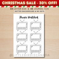 TV Series Tracker, Printable Series Journal, TV Program List, Series to ...