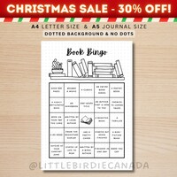 Book Bingo, 12 Monthly Book Bingo Challenges, Book Bingo for Adults ...