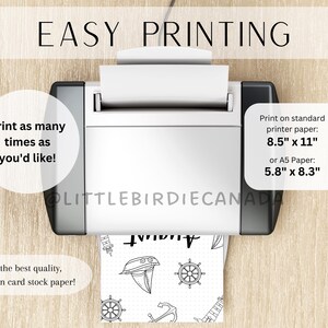 August Title Page and Calendar - PRINTABLE Calendar - Sailing Theme ...