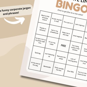 Corporate Lingo Bingo Work Bingo Networking Bingo Workplace Bingo Work ...