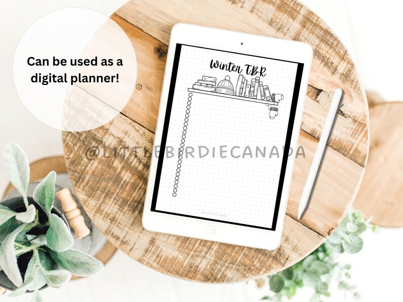 Winter to Be Read - TBR List - PRINTABLE Journal Page - Book Tracker ...