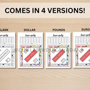 Saveopoly Savings Challenge - PRINTABLE Journal Page - Printable ...