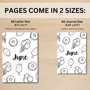 June Title Page June Calendar PRINTABLE Calendar Printable Title Page ...