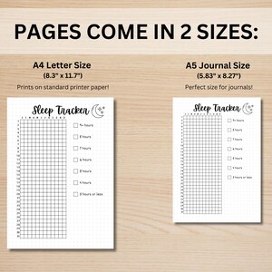 Sleep Tracker Yearly - PRINTABLE Journal Page - Planner Page - Track ...