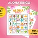 Aloha Bingo Cards Hawaiian Bingo Luau Bingo Luau Party Games Luau ...