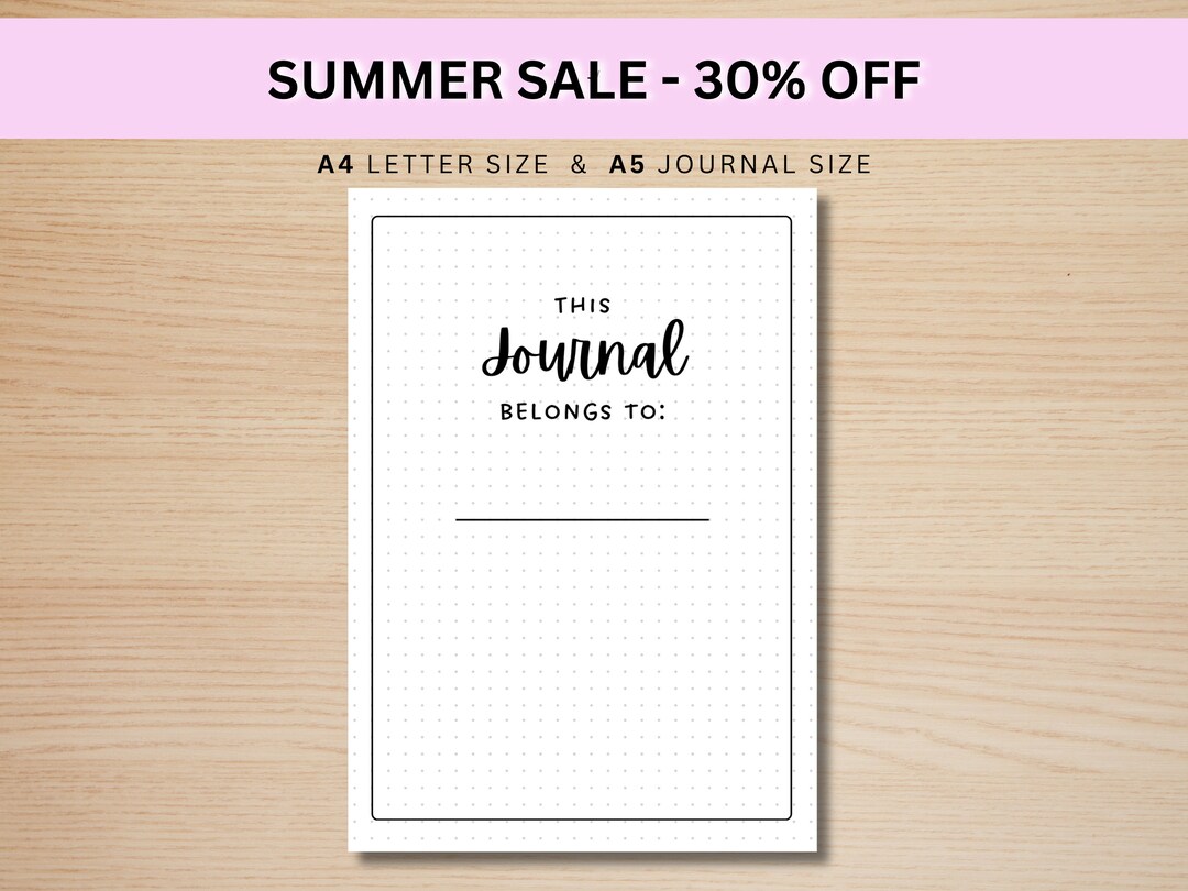This Journal Belongs to PRINTABLE Journal Page Journal Title Page ...