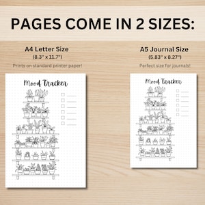 Plant Mood Tracker - PRINTABLE Journal Page - Planner Page - Feeling ...