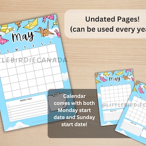 May Journal Bundle - Origami - PRINTABLE Journal Pages - PRE-COLOURED ...