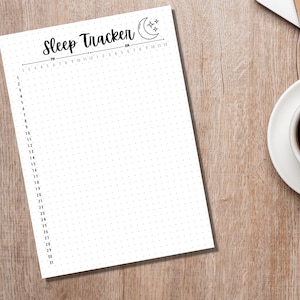 Sleep Tracker - PRINTABLE Journal Page - Monthly Sleep Tracker - Sleep ...