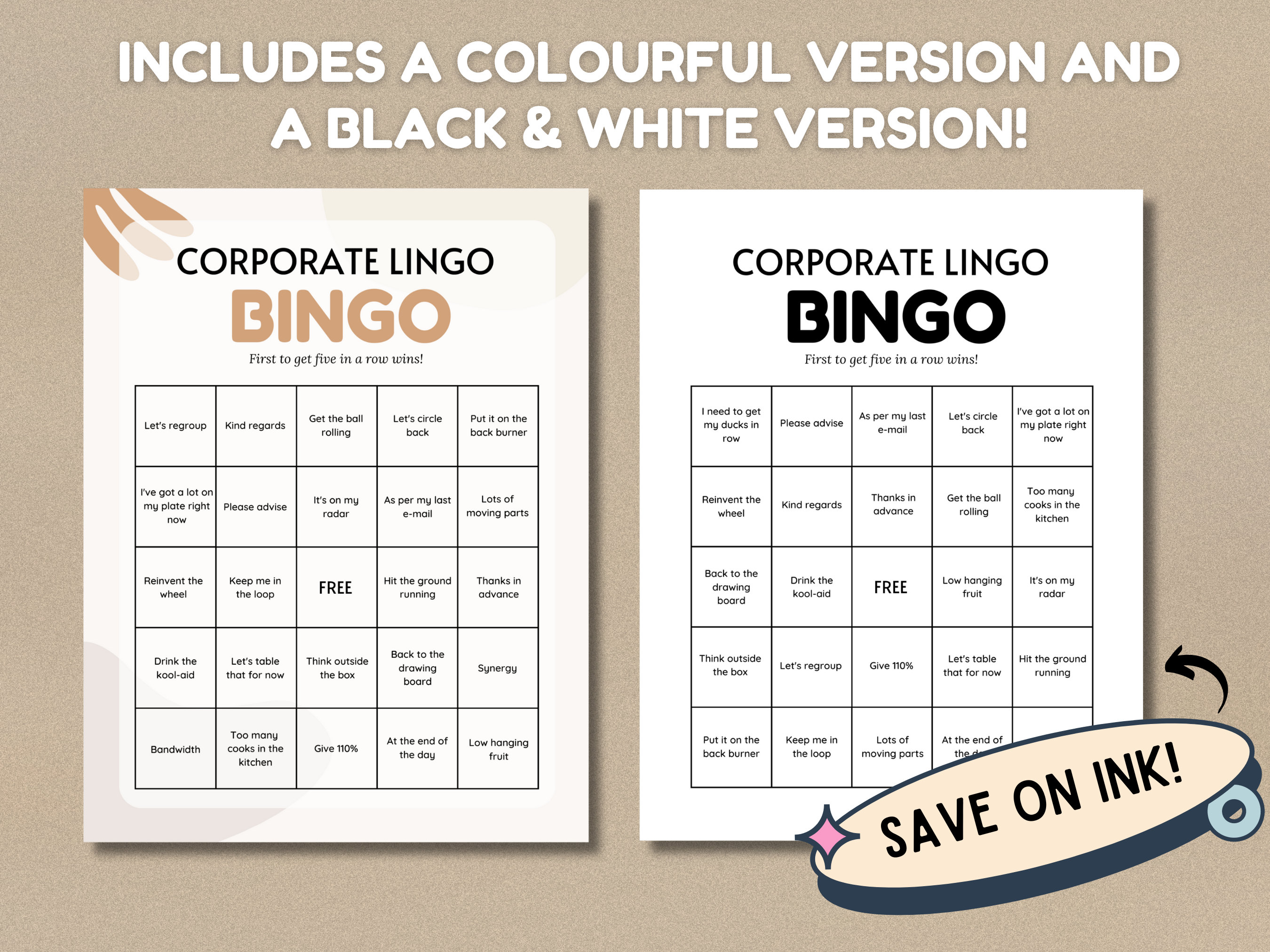 Corporate Lingo Bingo Work Bingo Networking Bingo Workplace - Etsy UK