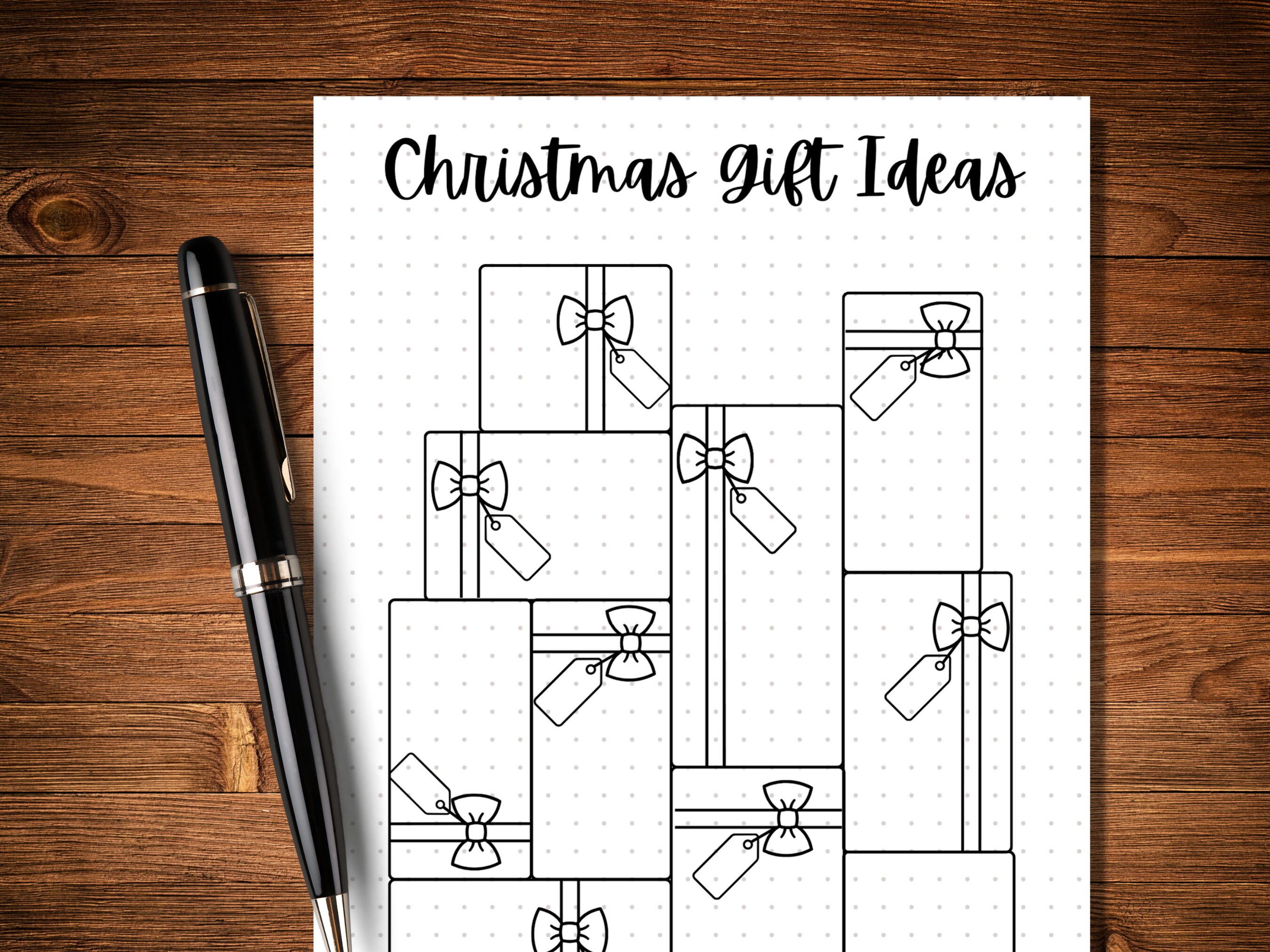 Christmas Gift List - Christmas Journal Page - Printable Journal Page ...