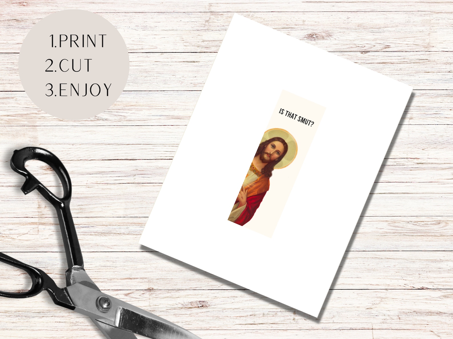 Is That Smut Bookmark Funny Jesus Bookmark Printable Bookmark Funny ...