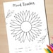 Sunflower Mood Tracker PRINTABLE Journal Page Planner Page Feelings ...