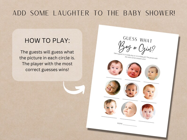 Funny Baby Shower Game Pack Minimalist Funny Baby Shower - Etsy Canada