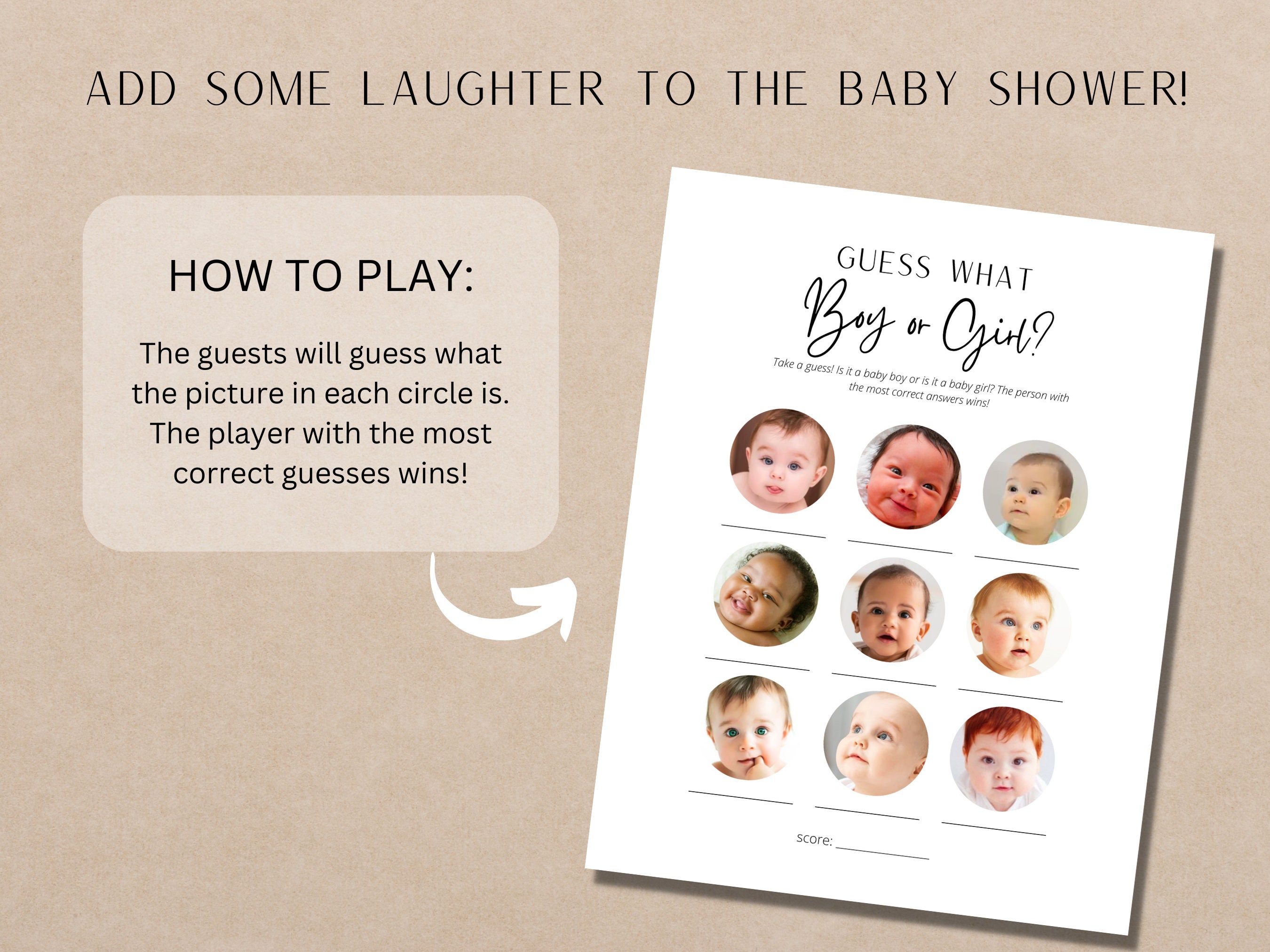 Funny Baby Shower Game Pack Minimalist Funny Baby Shower - Etsy Canada