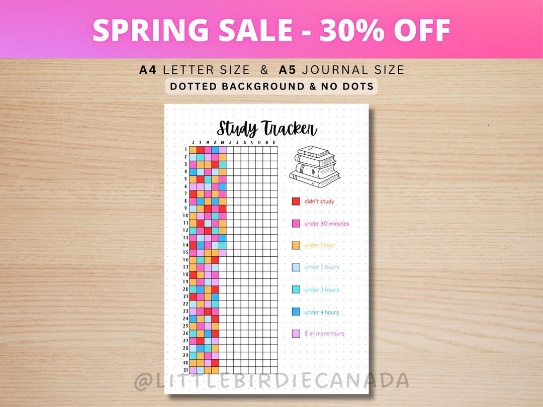 Study Tracker PRINTABLE Journal Page Student Journal Student Planner ...