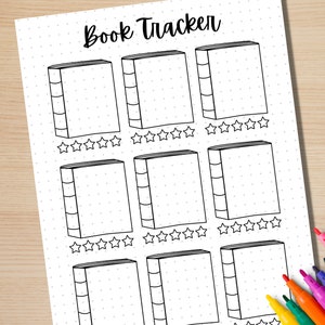 Book Tracker - PRINTABLE Journal Page - Book Journal - Reading Log ...