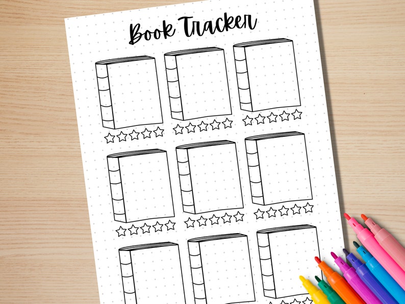 Book Tracker - PRINTABLE Journal Page - Book Journal - Reading Log ...