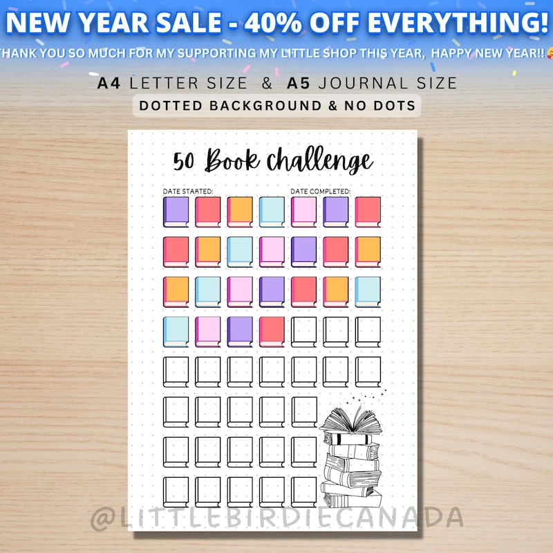 Book Log Adult - Etsy