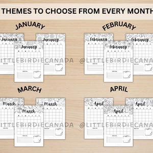 BIG Calendar Bundle - PRINTABLE Journal Pages - Digital Planner Pages ...