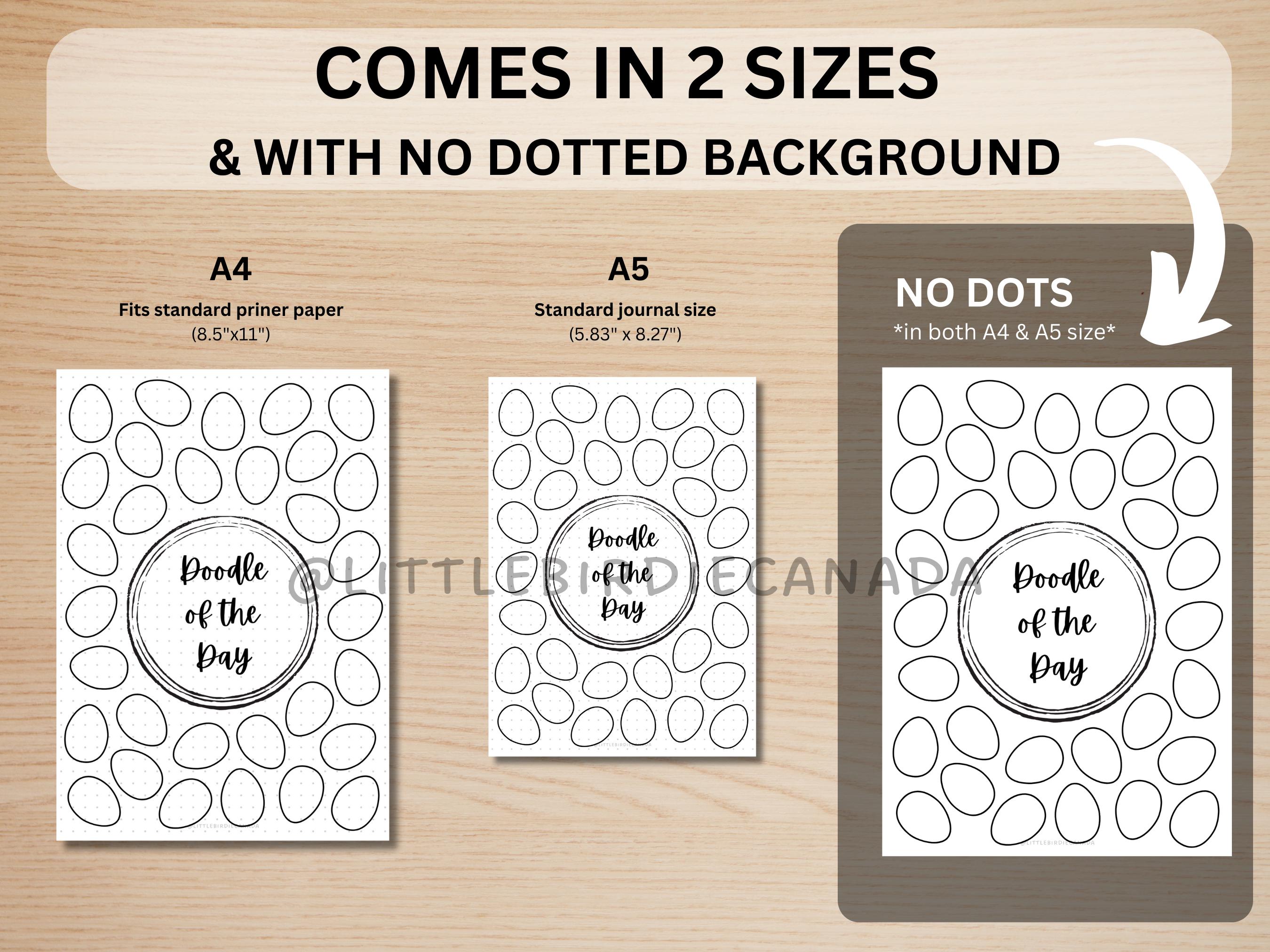 Easter Egg Doodle of the Day - PRINTABLE Journal Page - Planner Page ...